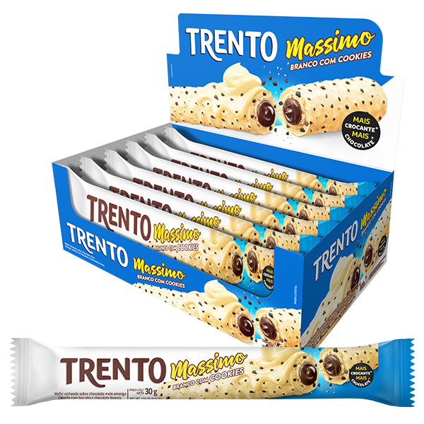 TRENTO MASSIMO CHOCOLATE BLANCO 16u 30g - Sweet SA - Open Candy