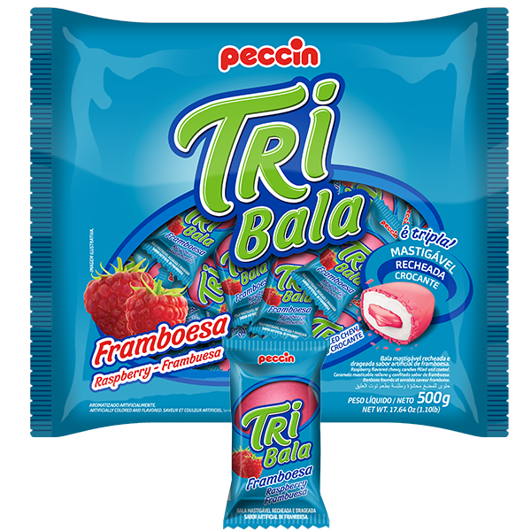 TRIBALA FRAMBUESA 500g 100u - Sweet SA - Open Candy